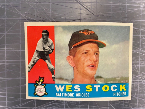 1960 TOPPS #481 WES STOCK BALTIMORE ORIOLES BASEBALL CARD NM/MT | eBay