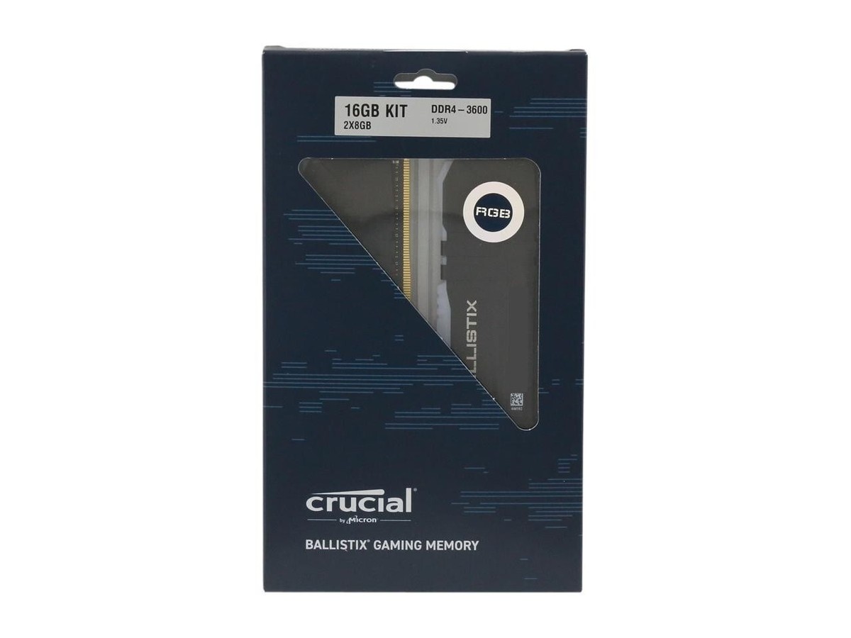 Crucial Ballistix RGB 3600 DDR4 DRAM Desktop Gaming Memory Crucial Ballistix RGB 3600 DDR4 DRAM Desktop Gaming Memory