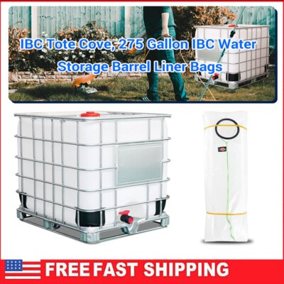 IBC Tote Cove, 275 Gallon IBC Water Storage Barrel Liner Bags,1000 ...