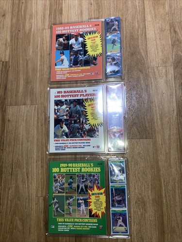 3 MLB SCORE 1988-89 Hottest Rookies, 1989 100 Hottest Players, 1989-99 ...