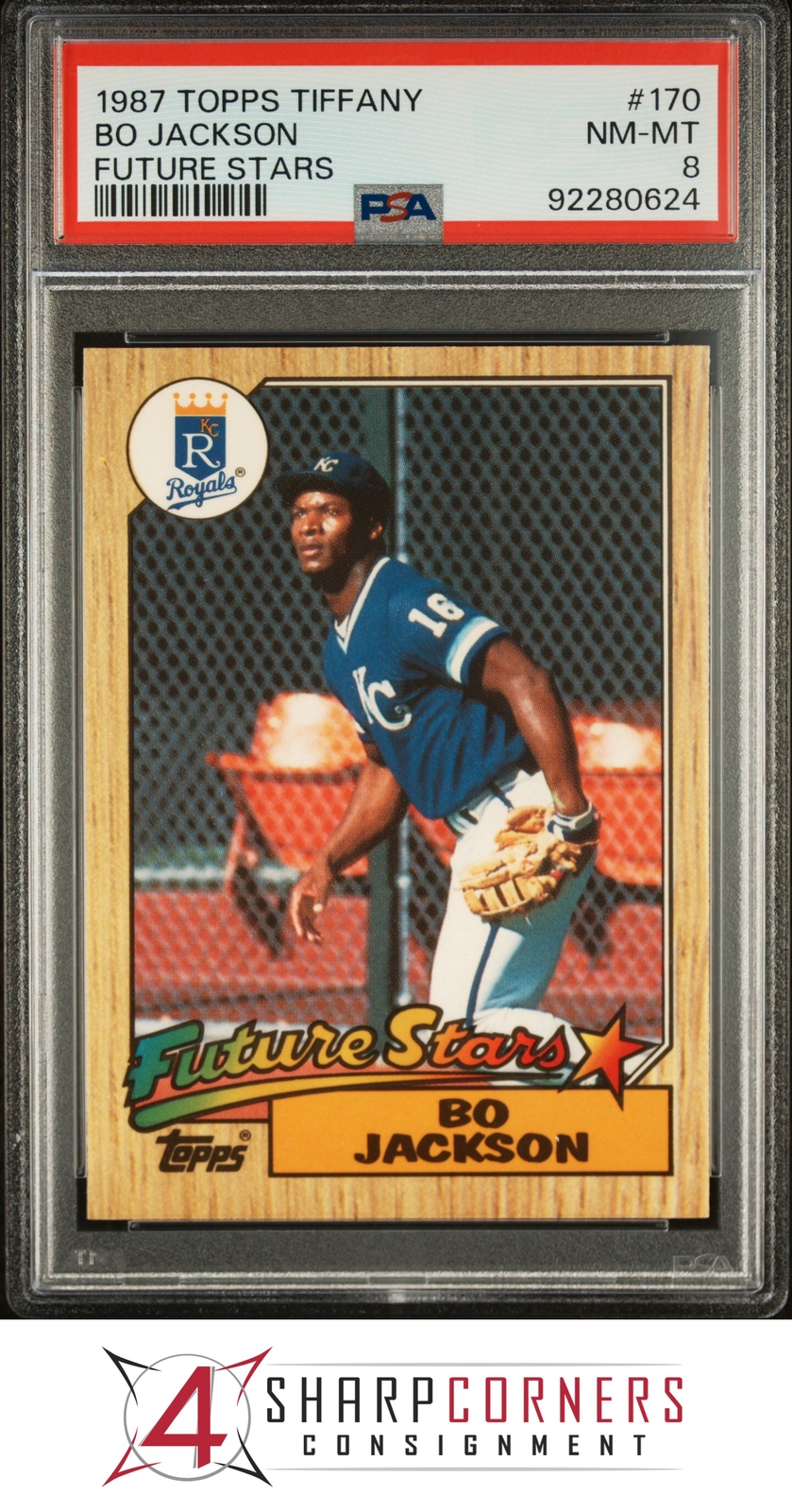 1987 TOPPS TIFFANY FUTURE STARS #170 BO JACKSON RC ROYALS PSA 8 | eBay