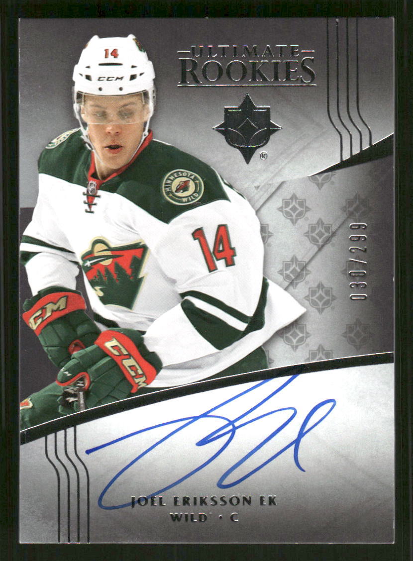 2016-17 Upper Deck Ultimate Collection Joel Eriksson Ek Auto #137 Card ...