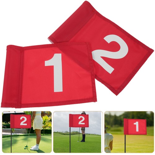 2pcs Number Practice Flags Inserted Putting Flags Waterproof Golfing ...