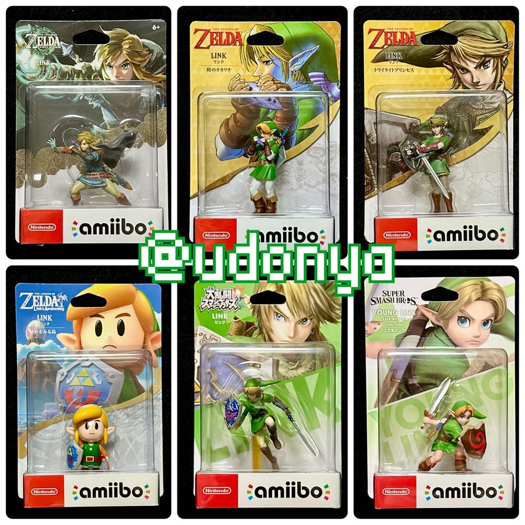Amiibo The Legend Of Zelda Link 6-Type Set Super Smash Bros Nintendo | eBay