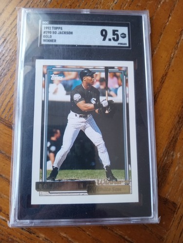 1992 Topps Gold Baseball #290 Bo Jackson Gold Winner SGC 9.5 Graded | eBay