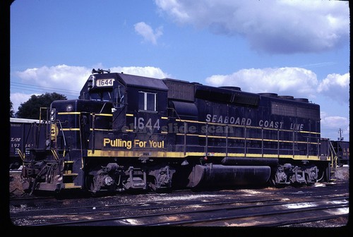 Original Slide - SCL Seaboard Coast Line 1644 GP40-2 Atlanta GA 11-82 | eBay