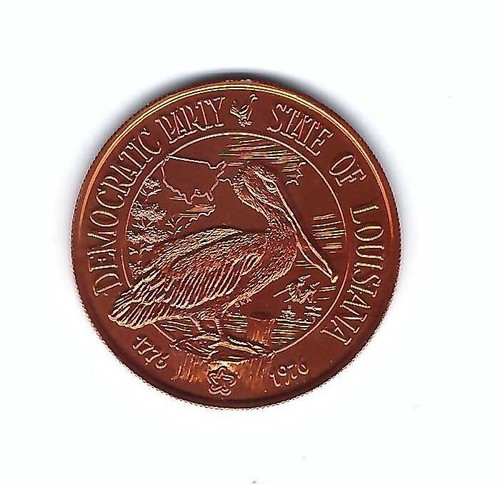 1976 DEMOCRATIC NATIONAL CONVENTION NEW YORK DEMOCRAT PARTY COIN TOKEN ...