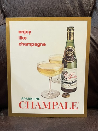 ORIGINAL VINTAGE SPARKLING CHAMPALE PLASTIC SIGN | eBay
