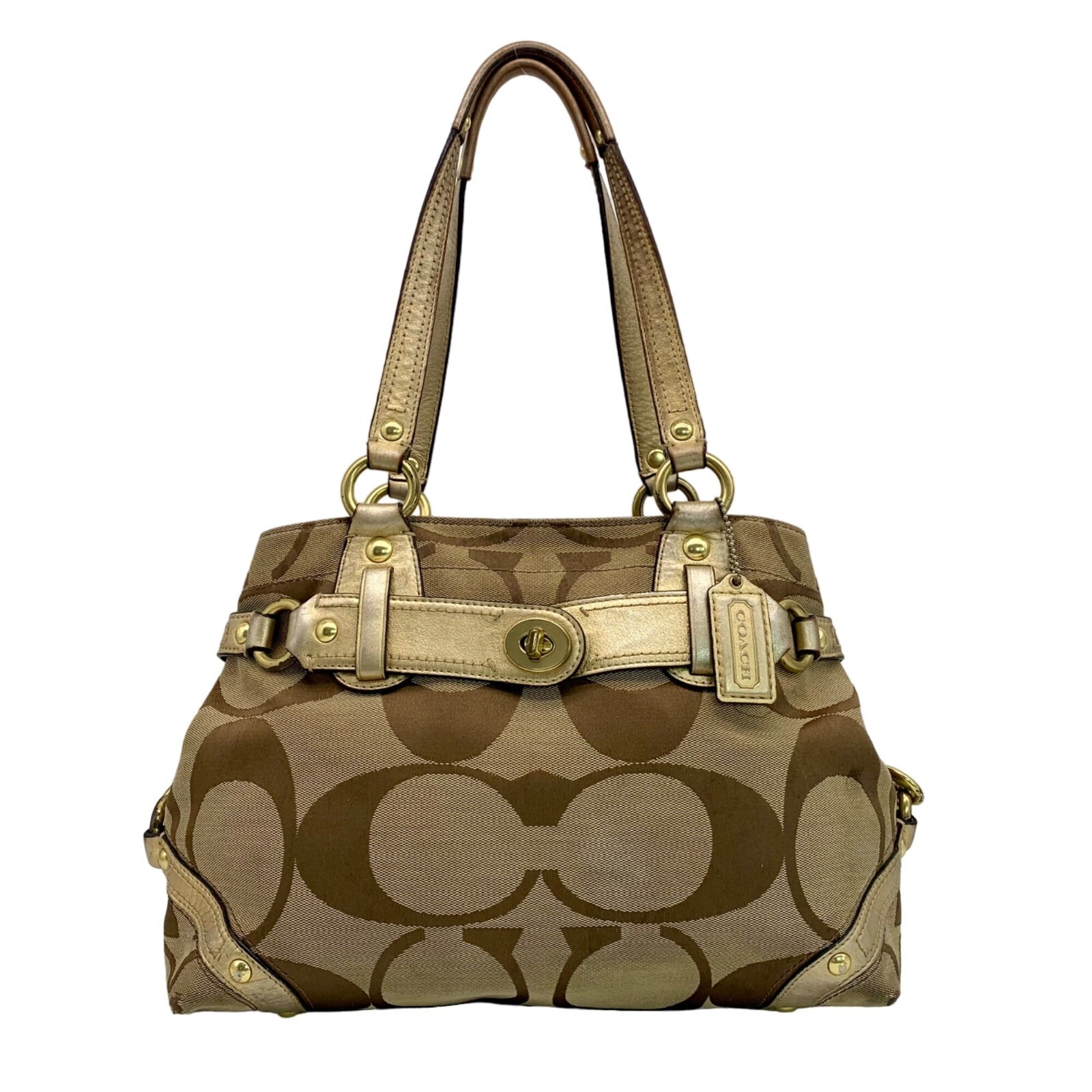 Coach Carly Signature Canvas Optic Shoulder Bag 13237 - Gem