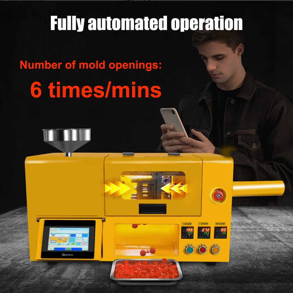 Desktop Injection Molding Machine 1500W For PP PC ABS Tool Plastic Mold ...