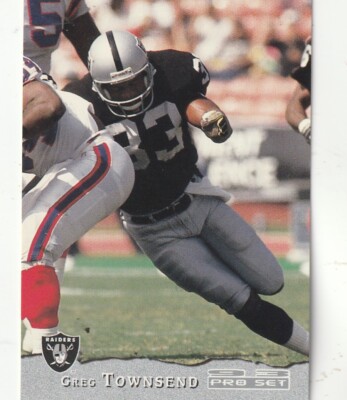 FREE SHIPPING-MINT-1993 Pro Set Greg Townsend #217 PLUS RAIDERS BONUS ...
