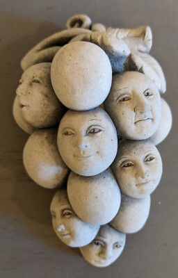 Carruth Studio Sour Grapes Anthropomorphic Faces Wall Plaque Sculpture ...