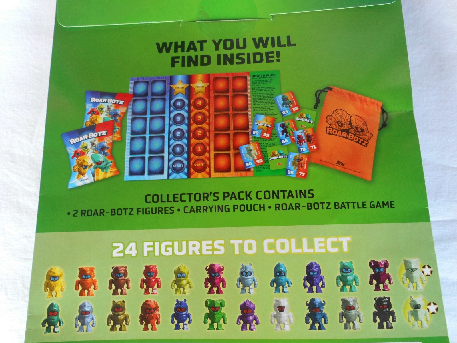 Topps Roar Botz Collector's Pack: 2 figures, carrying pouch and battle ...