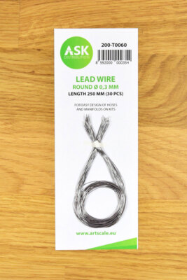 Art Scale Kit Lead Wire - Round diameter 0.3mm, Length 250mm (30pcs ...