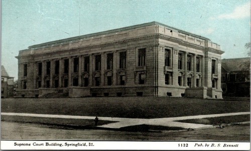Supreme Court Building Springfield Illinois Postcard | eBay