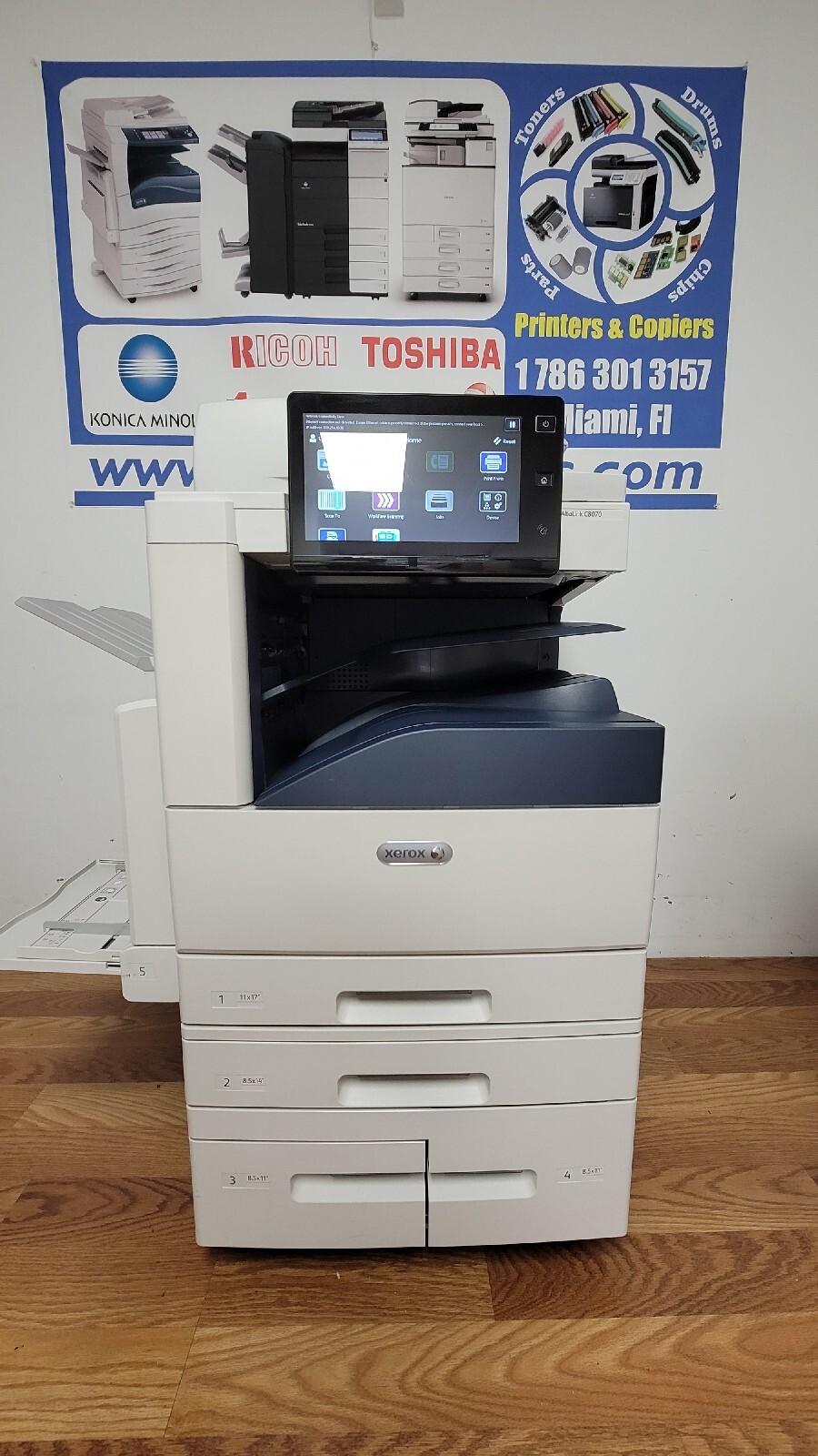 Xerox AltaLink C8045 Color Copier Network Printer Dual Scanner, stapler ...