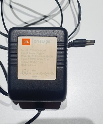 JBL on stage Power Supply Cord Plug 18V 700-0042-001 TEAD-48-180800U ...