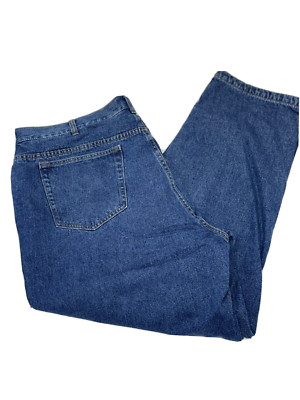 Santa Fe Blue Denim Jeans Plaid Flannel Lined Relaxed Men's Sz 44 x 30 ...