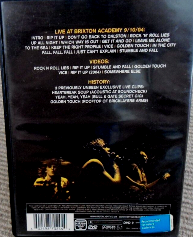 RAZORLIGHT - THIS IS A RAZORLIGHT DVD VIDEOS & LIVE CLIPS DVD 2005 | eBay