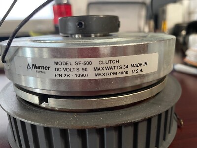 XR-10907 90VDC SF-500 CLUTCH BY WARNER ELECTRIC | eBay