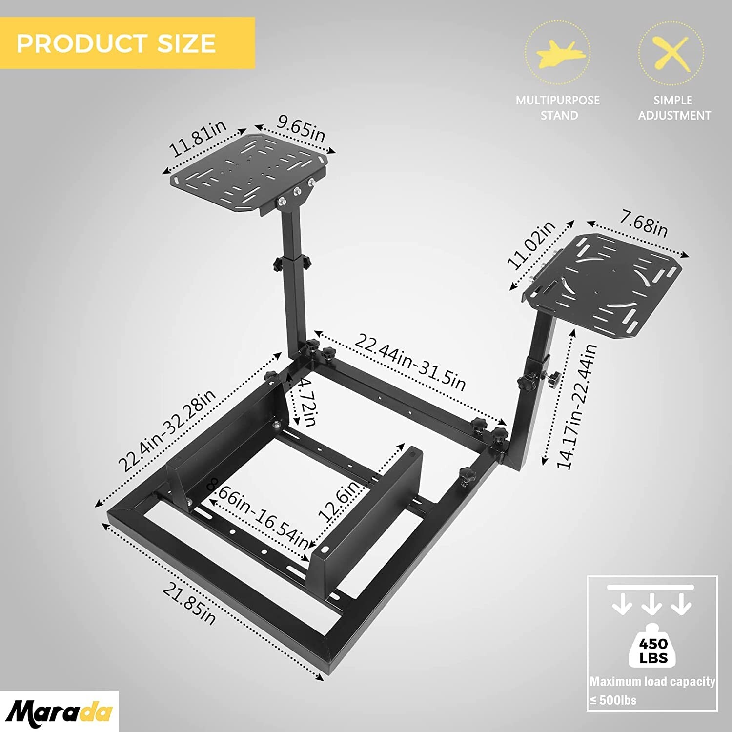 Marada Flight Simulator Cockpit with Seat Frame Compatible for ...