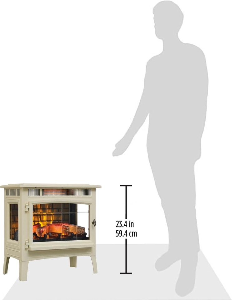 duraflame Freestanding Electric Fireplace Stove Heater with 3D Flame ...
