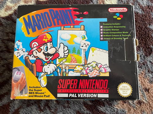 Mario Paint - Super Nintendo Game In Box Aus PAL Version | eBay Australia