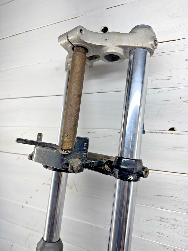 Harley 1973 Shovelhead Front End Forks 35mm FX 1" Stem Super Glide OEM ...