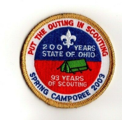 BSA 200th Anniversary Ohio Patch, BSA 93rd Anniversary, 2003 Camporee ...