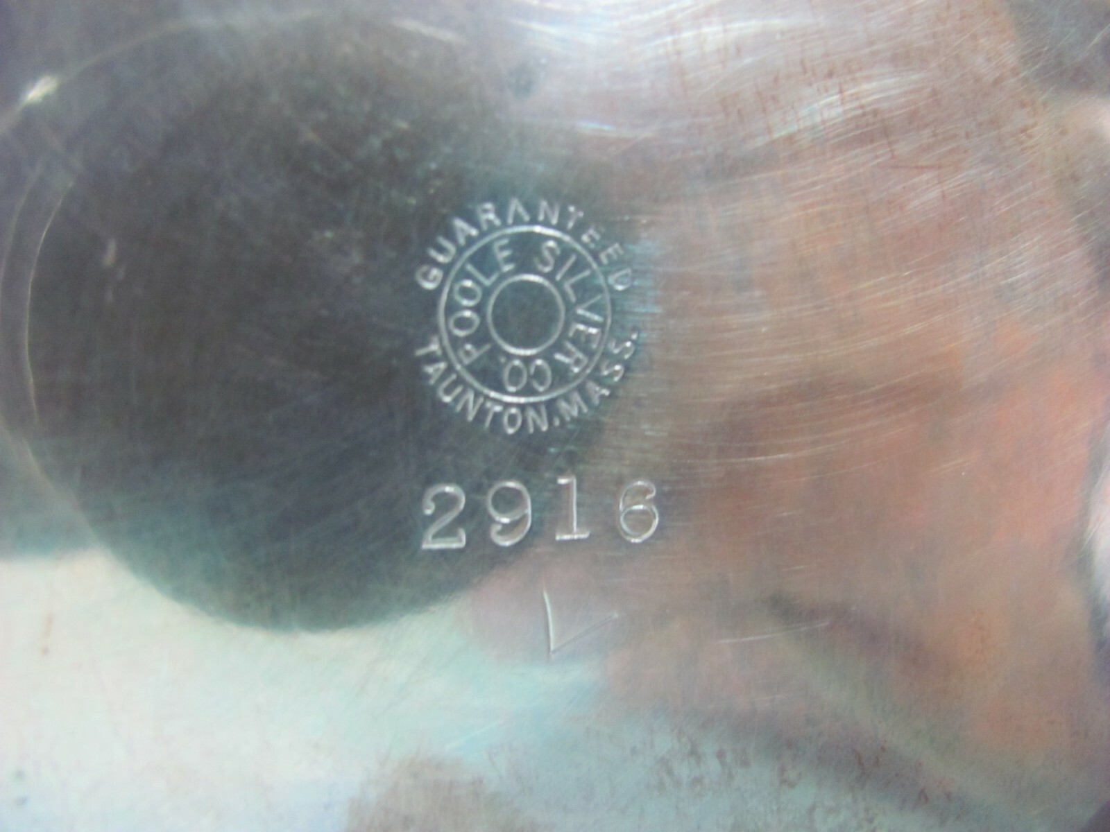 Poole Silver Company 2916 7 inch Tea Pot With stylized L monogram | eBay