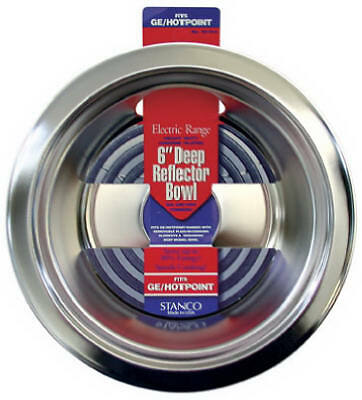 Electric Range Reflector Bowl, Deep Inset, Chrome, 6-In. | eBay