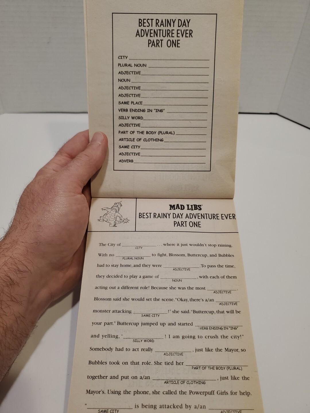 Vtg Powerpuff Girls Mad Libs Roger Price & Leonard Stern Cartoon ...