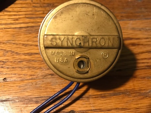 Synchron 610 Clock Motor 110v 1rpm 3W 1RPM With 33-826 Gear Mechanism ...