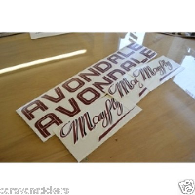 AVONDALE Mayfly Caravan Stickers Decals Graphics - SET OF | eBay UK