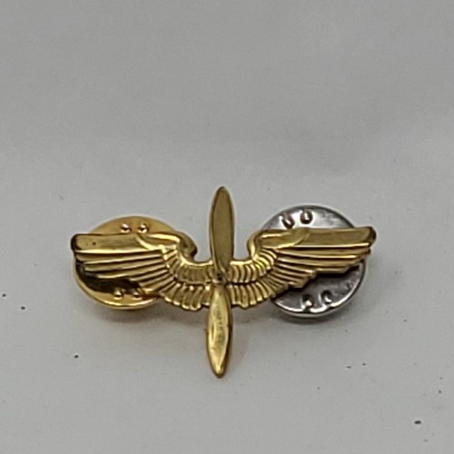 USAAF US Army Air Force Prop Wing Hat Lapel Pin - Gem