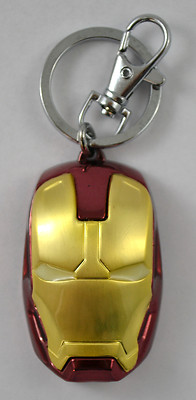 Authentic Iron Man Key Chain Mask Marvel Superhero Keyring Pewter NWT ...