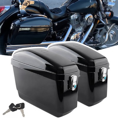 Large Hard Saddlebags Bags Motorcycle Luggage Trunk For Harley ...