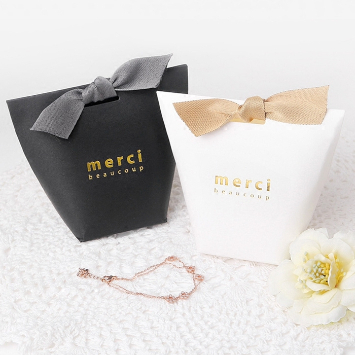 5-100X White Black Merci Beaucoup Party Paper Wedding Favour Gift ...