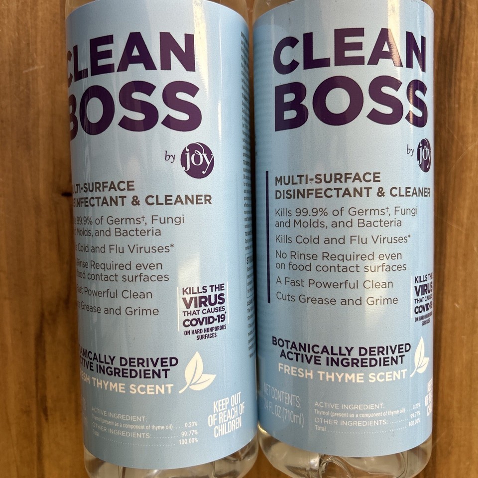 2 CLEAN BOSS by Joy Multi-surface Disinfectant Cleaner 24 oz Fresh ...