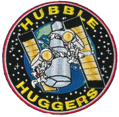 NASA Patch vtg Hubble HUGGERS Space Telescope HST Servicing MISSION - 4 inch | eBay