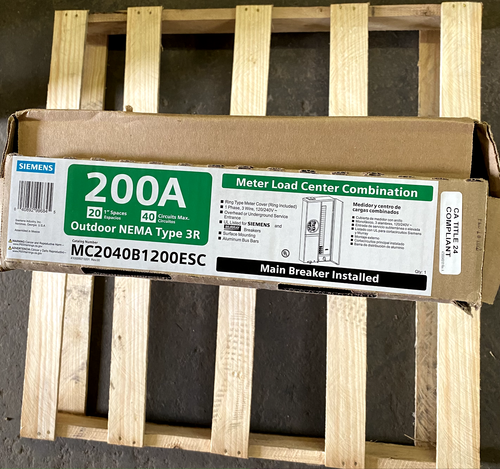 Siemens MC2040B1200ESC 20 Space 40 Circuit 200-Amp Surface Mount With ...