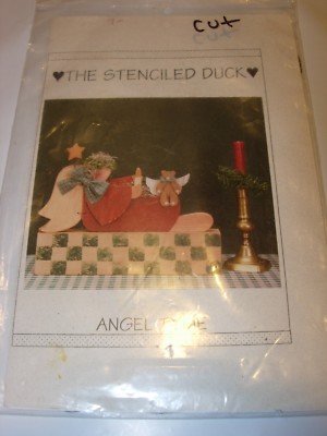 FOLK ART PATTERN CHRISTMAS TOLE PAINTING PROJECT ANGEL BEAR WOOD CRAFTS ...