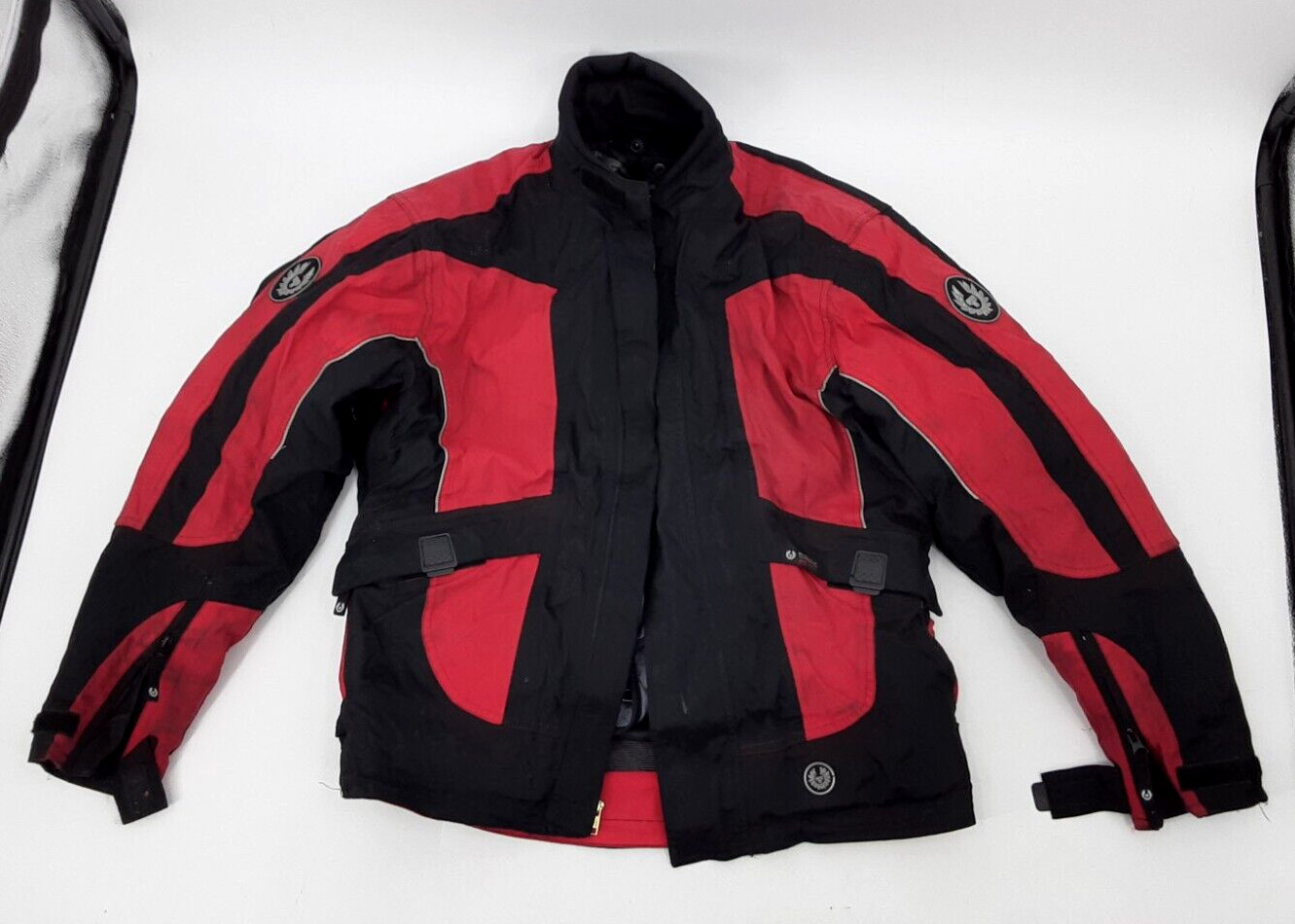 BELSTAFF England Motorcycle Jacket Lined Padded Red &… - Gem