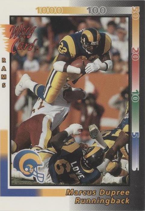 1992 Wild Card Marcus Dupree #2 for sale | eBay