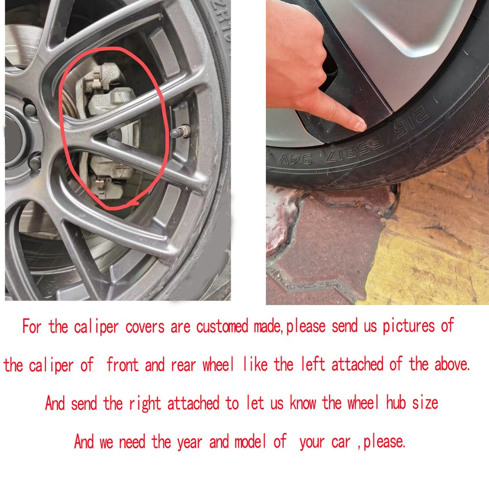 Fit AUDI Q3/Q4/Q5/Q6/Q7/Q8/A3/A4/A5/A6/A7/A8/R8/TT/SLINE Caliper Cover ...