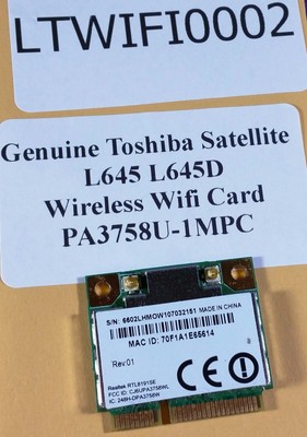 LTWIFI0002 - Toshiba Satellite L645 L645D Wireless Half Mini Card ...