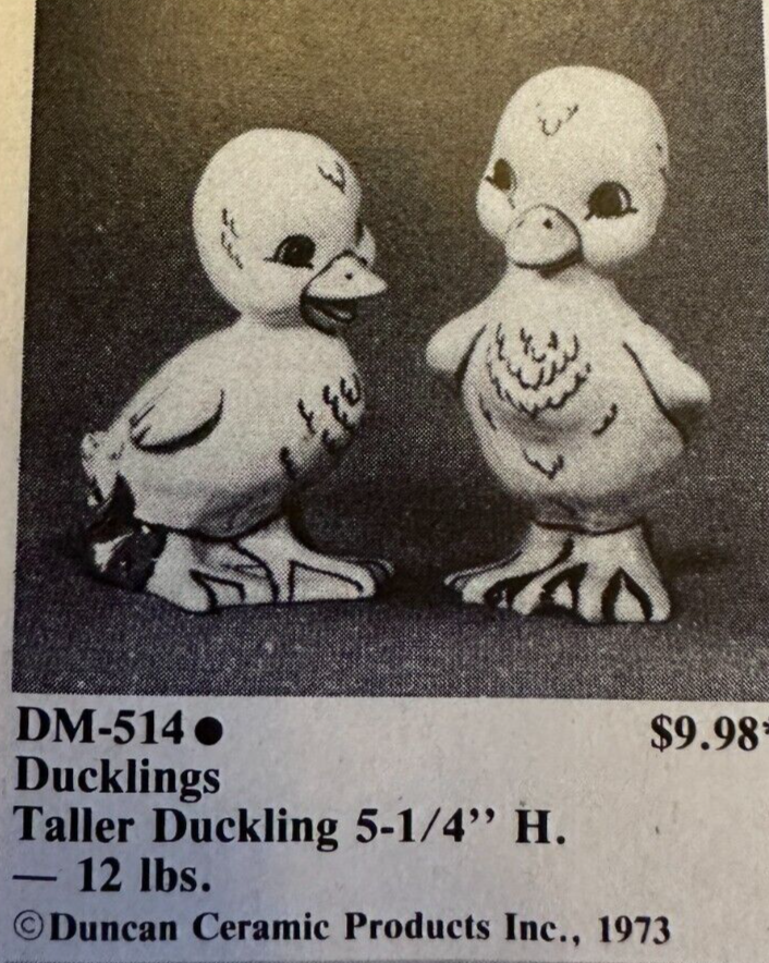 VINTAGE DUNCAN CERAMIC MOLD #DM-514 DUCKLINGS | eBay