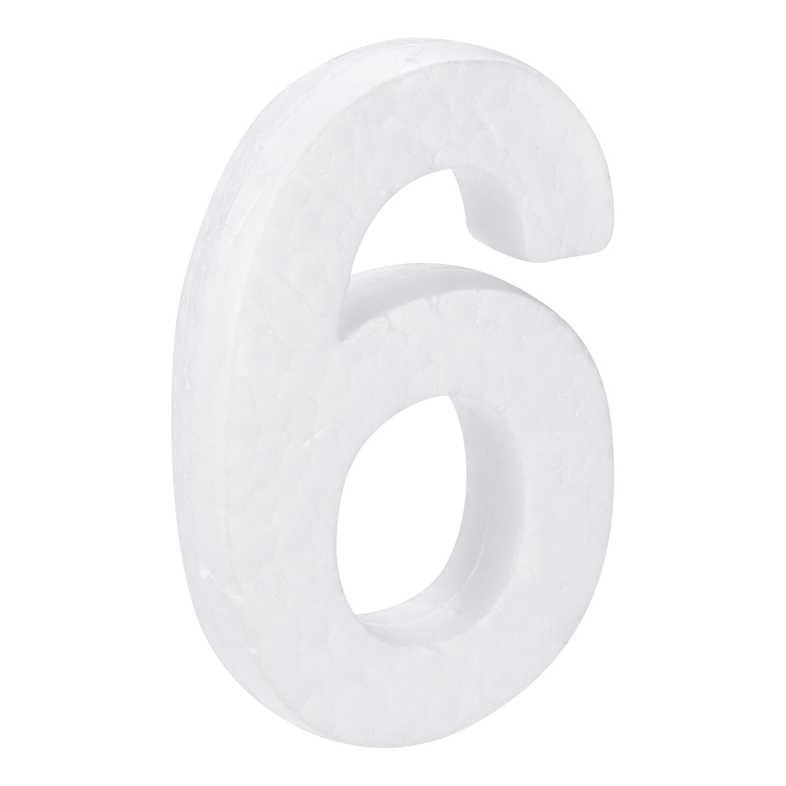 Foam Numbers 6 Numeral EPS White Polystyrene Number 100mm/4 Inch | eBay