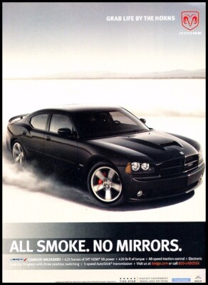 2006 2007 Dodge Charger SRT Hemi Original Advertisement Print Art Car ...