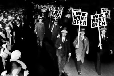 We Want Beer Signs Protest Against Prohibition Retro Photo Drinking ...